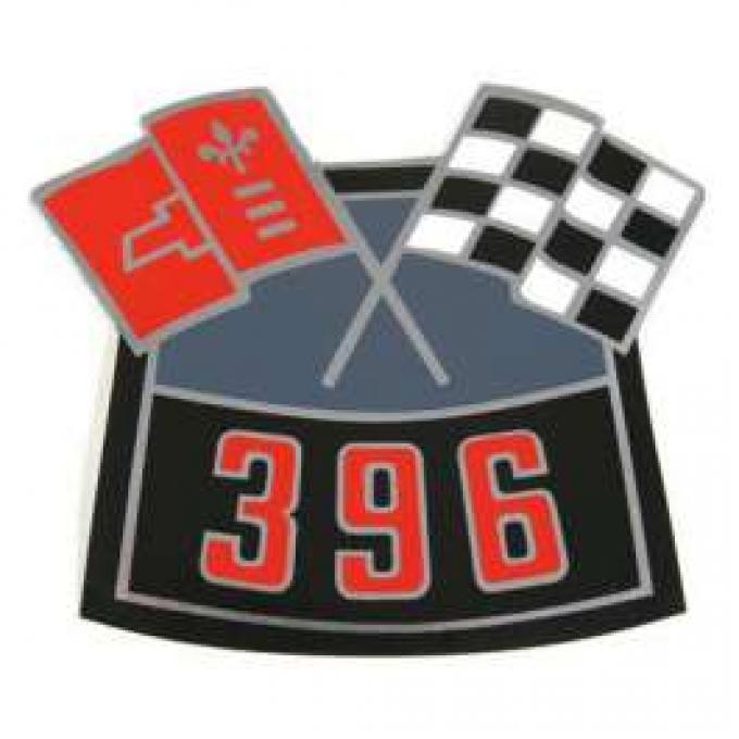 Chevelle Decal, Cross Flags, 396, 1964-1972