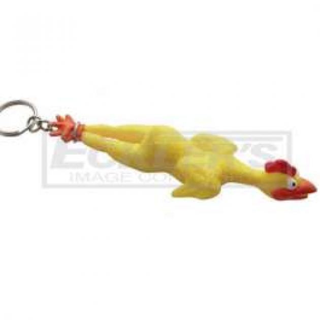 Rubber Chicken Key Chain, With Chrome Plated Chain | Chevelle Depot