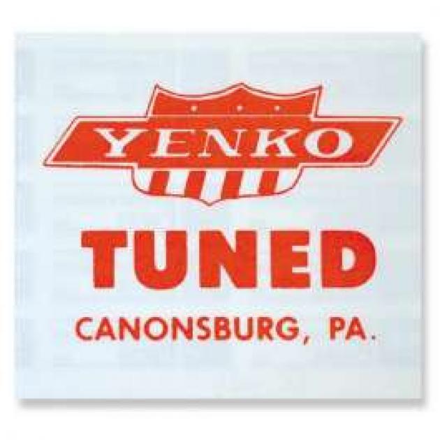 Chevelle Decal, Yenko Tuned, Window, All Years | Chevelle Depot