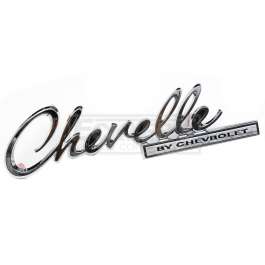 Chevelle Trunk Emblem, Chevelle By Chevrolet, 1969 | Chevelle Depot