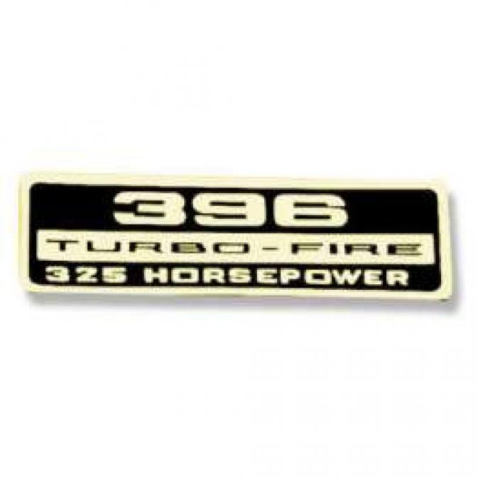 Chevelle Valve Cover Decal, 396 Turbo-Fire 325 hp, 1965 | Chevelle Depot