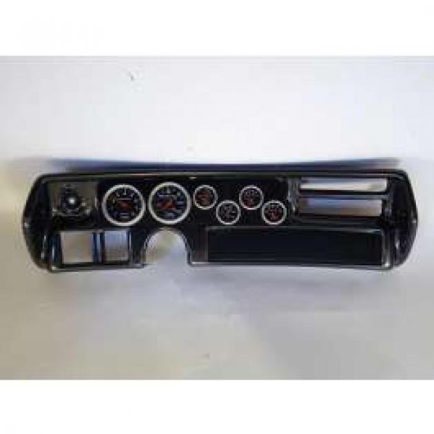Chevelle Instrument Cluster Panel, Sweep Style, Carbon Fiber Finish ...