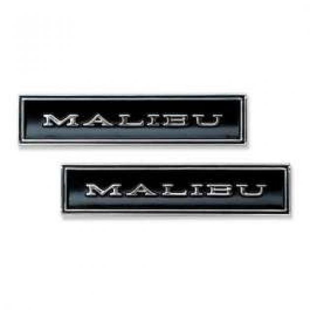 Chevelle Door Panel Emblems, Front, Malibu, 1970-1972 | Chevelle Depot