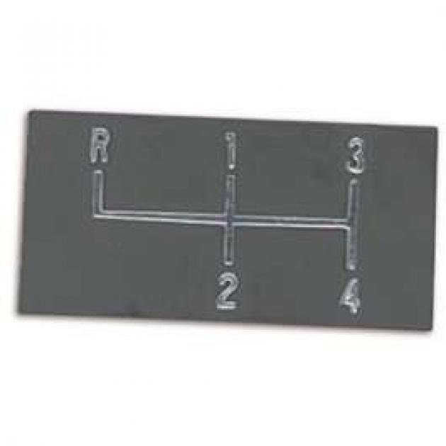 El Camino Center Console Shift Plate, 4-Speed Shift Indicator, 1968 ...