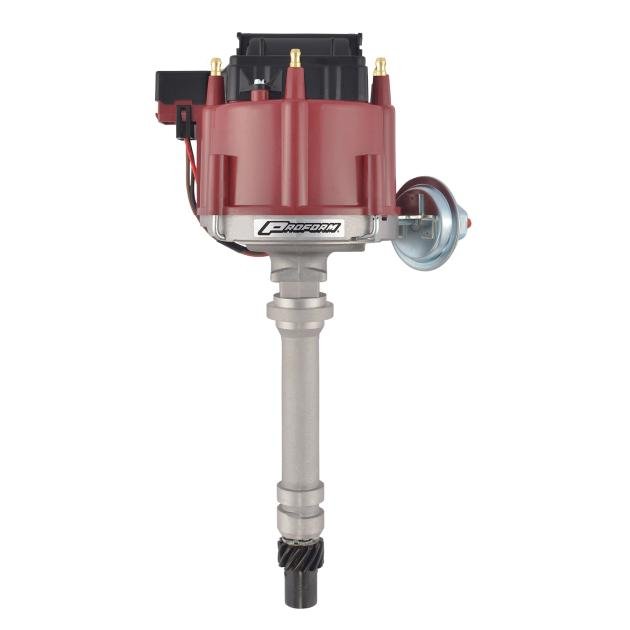 Proform HEI Distributor, Street/Strip, Built-In Coil, Red Cap, Chevy V6 ...