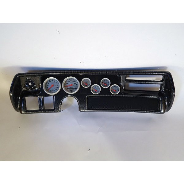 Chevelle Instrument Cluster Panel, Super Sport (SS) Style, Carbon Fiber ...