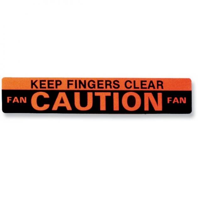 Chevelle Decal, Caution Fan, 1964-1972 | Chevelle Depot