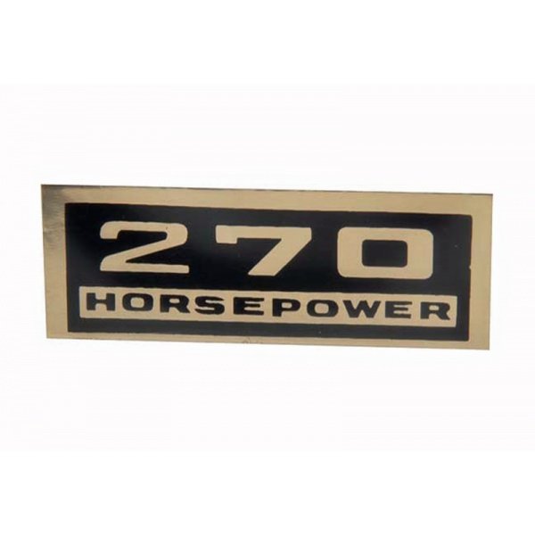 Chevelle Valve Cover Decal, 270 hp, 1964-1972 | Chevelle Depot