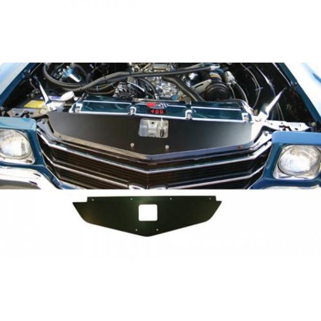 Chevelle Core Support Filler Panel, Black Anodized, 1970-1972 ...