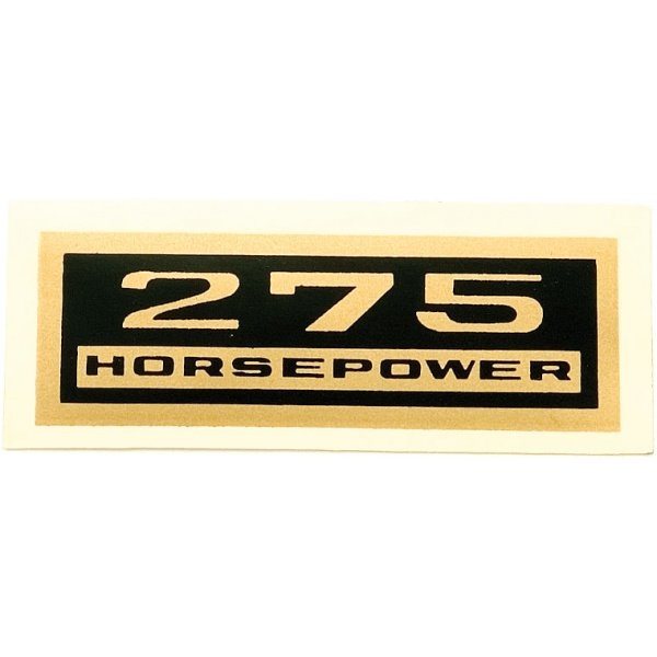 Chevelle Valve Cover Decal, 275 hp, 1964-1972 | Chevelle Depot