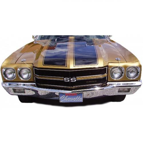 Chevelle Dual Stripe Hood & Trunk Stencil Kit, Super Sport (SS), 1970-1972