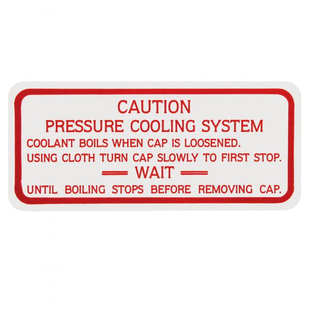 Cooling | Cooling System Decal | Chevelle Depot