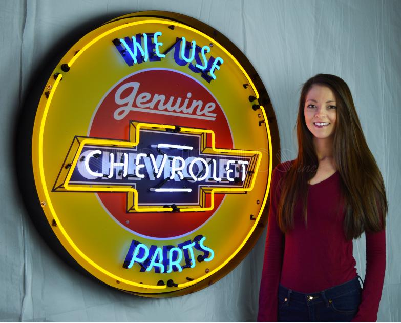 Neonetics Big Neon Signs in Steel Cans, Chevrolet 36 Inch Neon Sign in ...