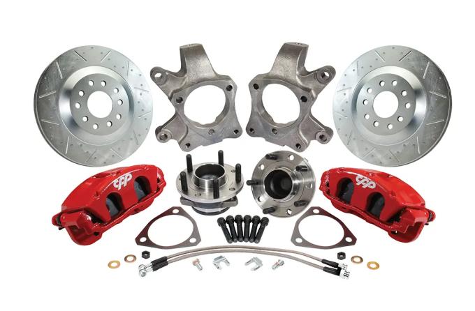 Classic Performance Corvette Style Front Disc Brake Spindle Wheel Kit ...