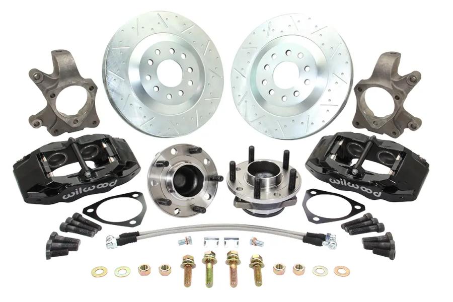 Classic Performance Corvette Style Front Disc Brake Spindle Wheel Kit ...