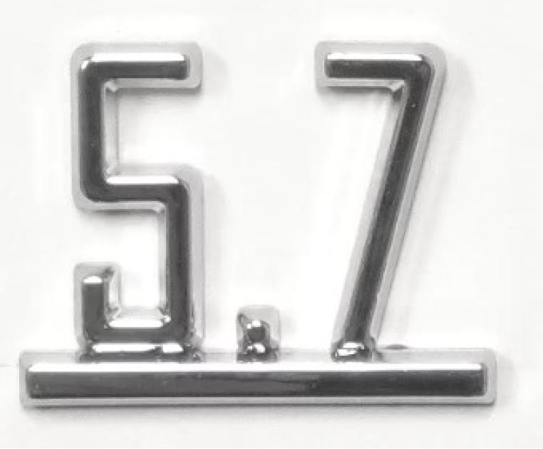 Shiftworks LS Swap Fender Emblems - 5.7L emblems (pair) S901 | Chevelle ...