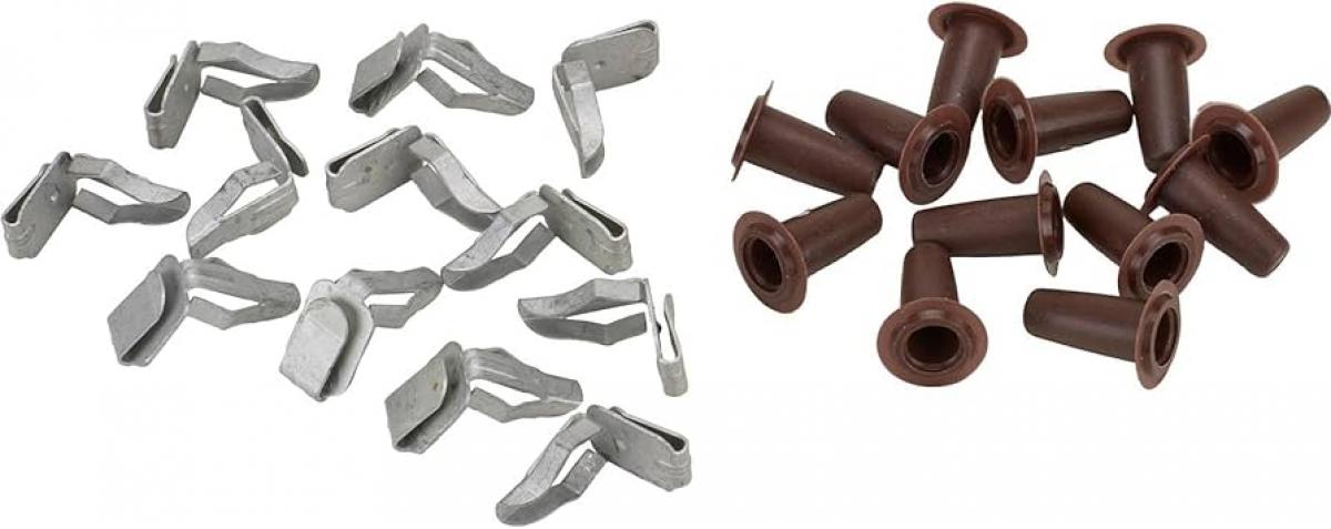 Redline Restomotive® Door Panel Mounting Door Frame Plug and Clip Set ...