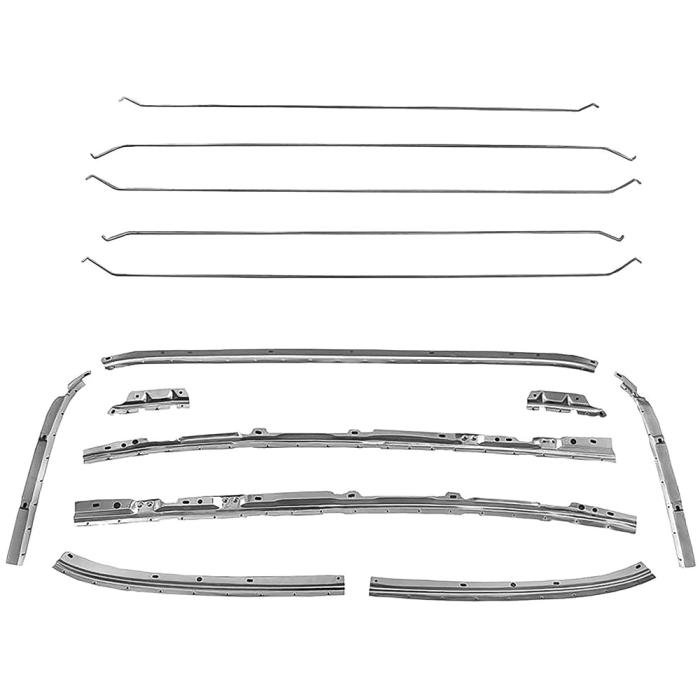 1968-72 Tempest, Lemans, GTO, Headliner Retainer Strip Set, with Bows ...
